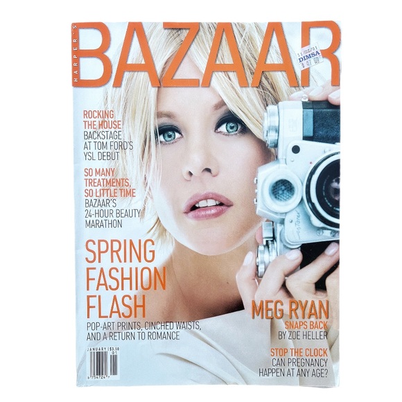 Harpers Bazaar | Other | Harpers Bazaar Magazine Meg Ryan Front Cover ...